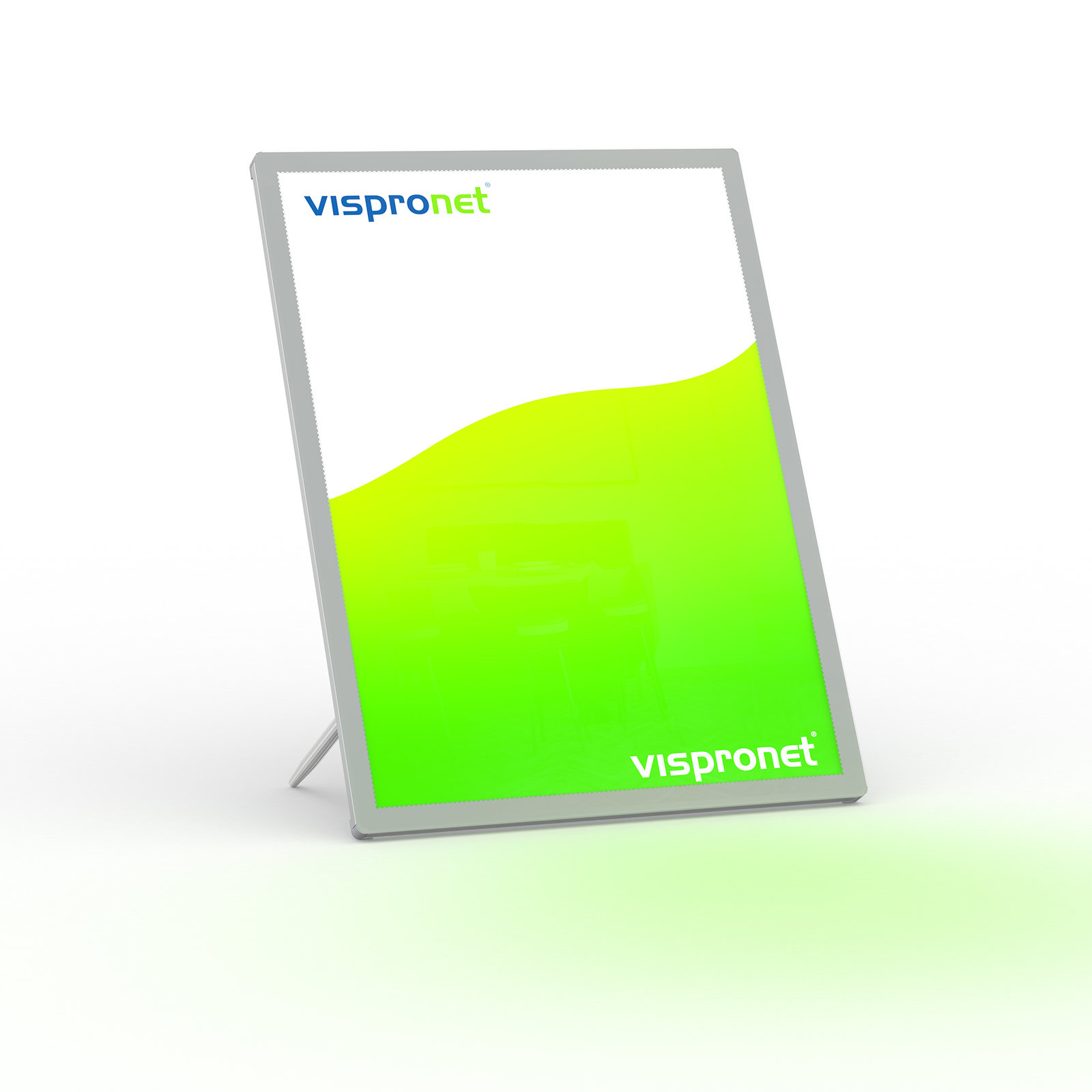 Buy inexpensive LED poster frames including print at Vispronet