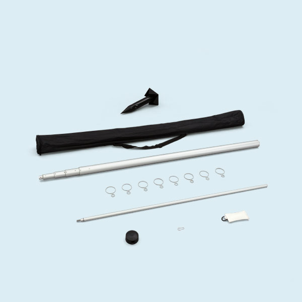 Buy mobile flagpole T-Pole® 100 with lawn socket online