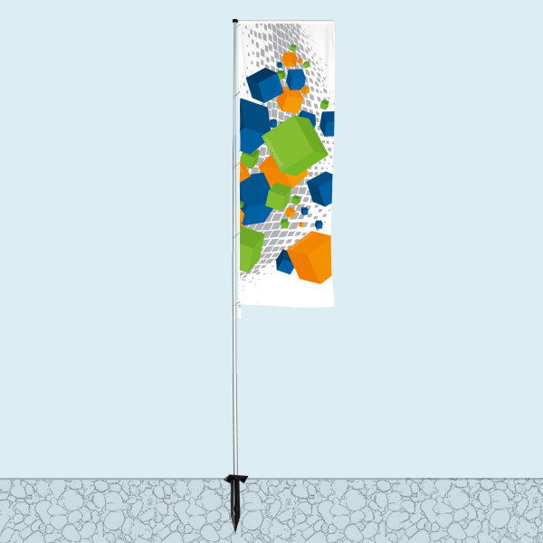 Buy mobile flagpole T-Pole® 100 with lawn socket online