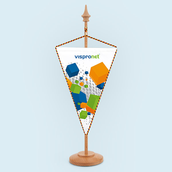 Buy Table banner / Pennant with braiding online