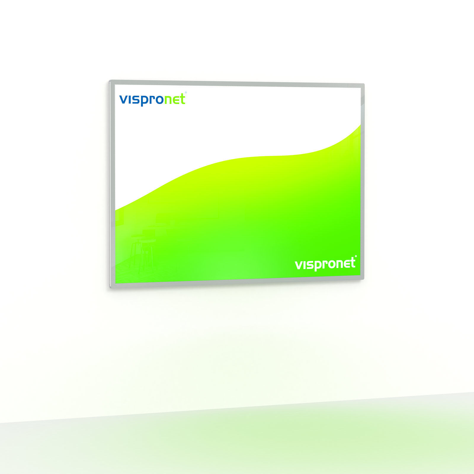 Buy inexpensive LED poster frames including print at Vispronet